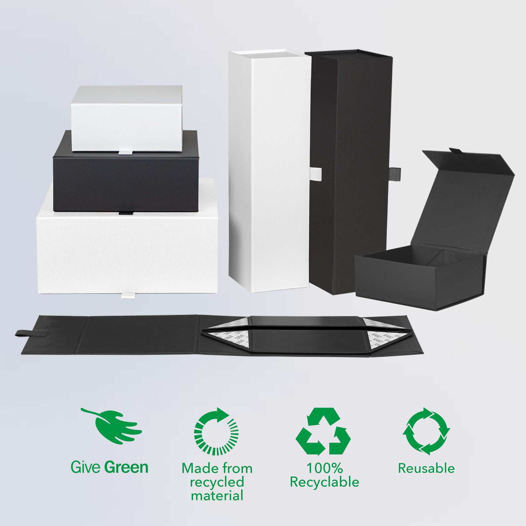 Geneva ECO-Lux Collapsible Magnetic Gift Boxes – Luv2Pak