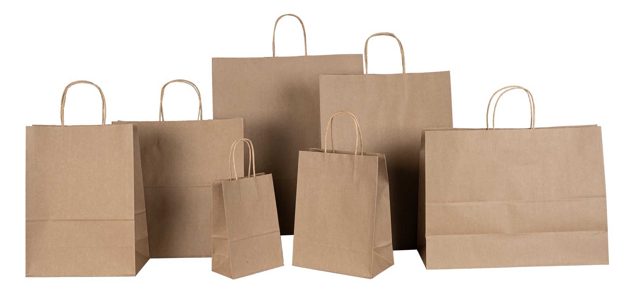 Paper Shopping Bags | Brown Kraft | Made in Canada – Luv2Pak