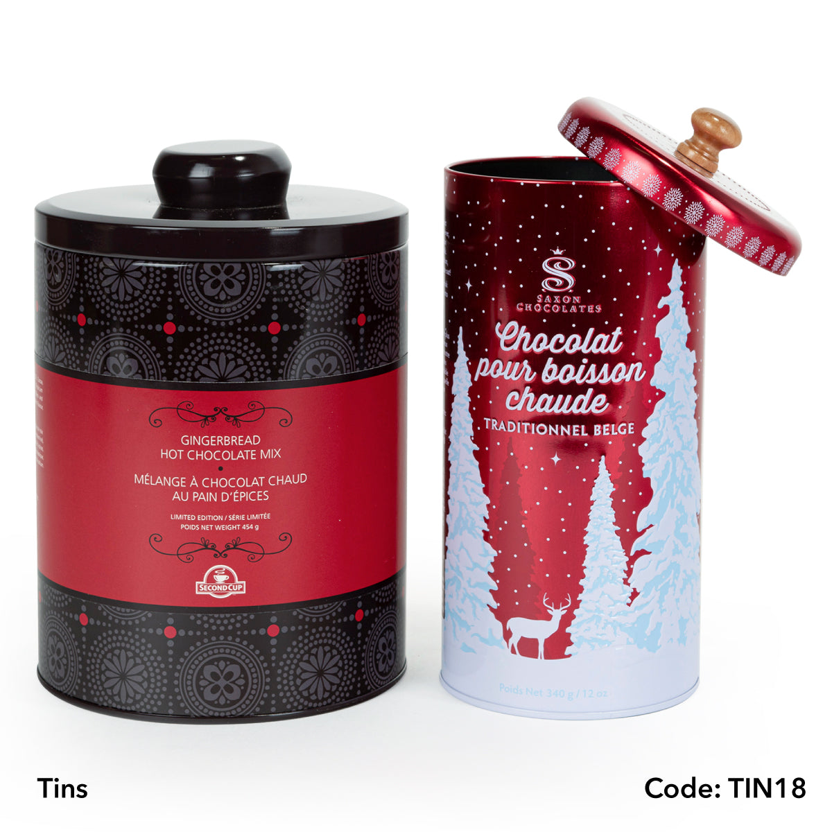 Knobbed Hot Chocolate Tins – Luv2Pak