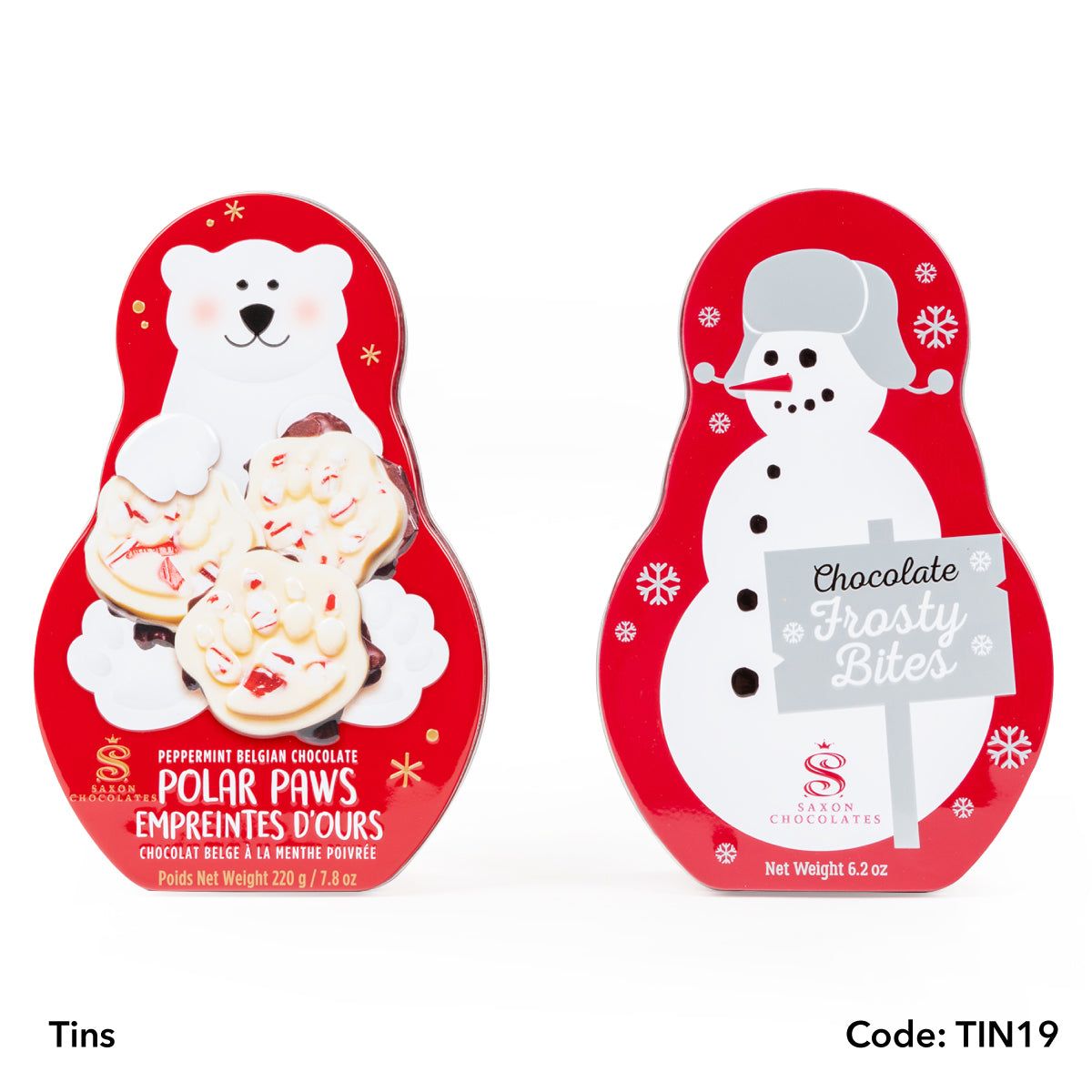 Saxon Polar Bear/Snowman Tin – Luv2Pak